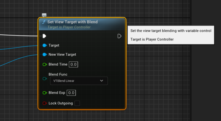 【UE5】 Set View Target with Blend