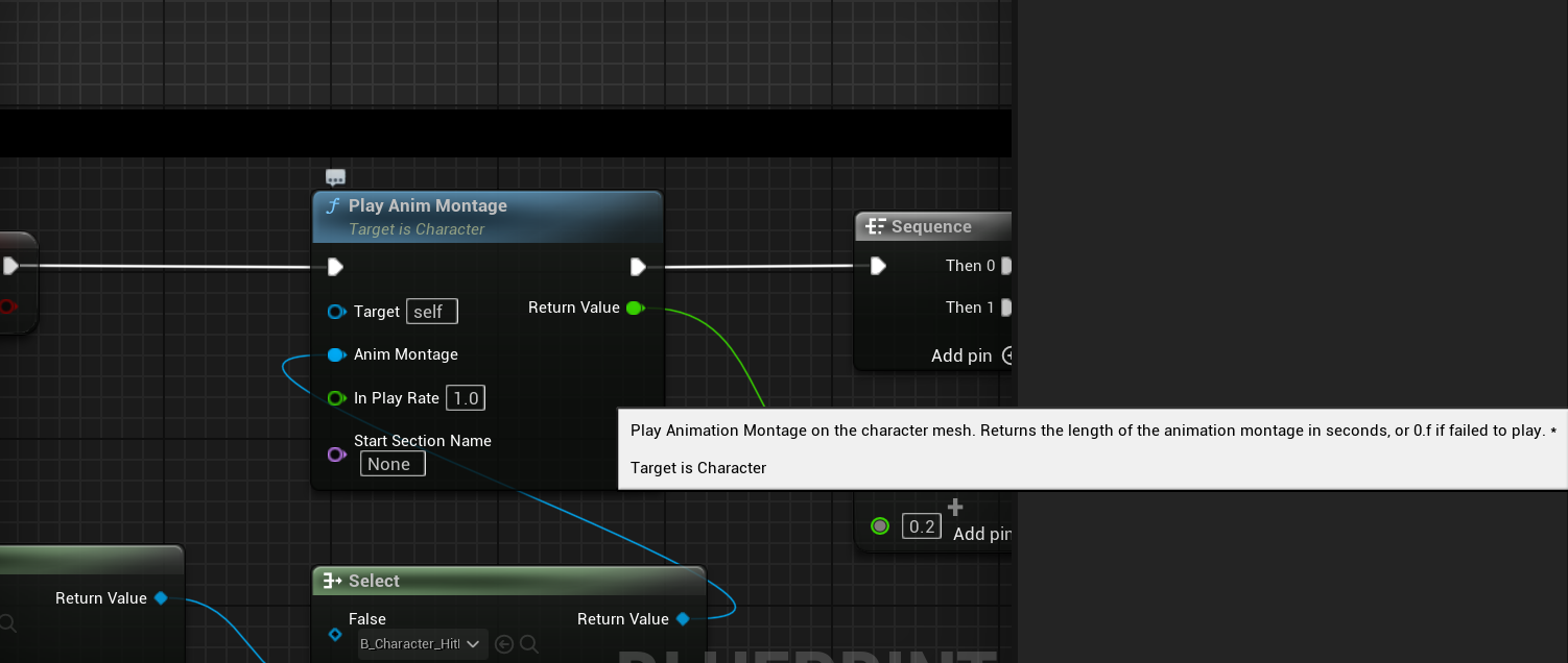【UE5】 Play Montage
