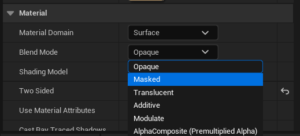 【UE5】プレイヤーと重なった建物を透かせる方法