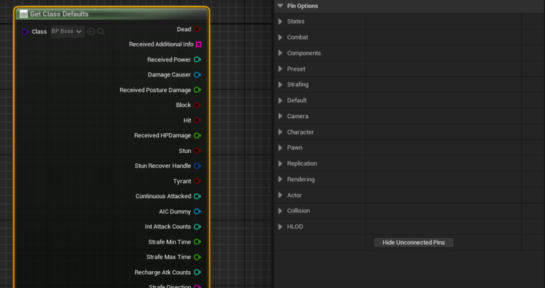 【UE5】 Get Class Defaults