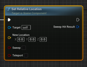 【UE5】 Set Relative Location