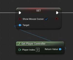 【UE5】 Show Mouse Cursor