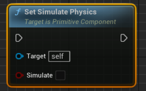 【UE5】 Set Simulate Physics